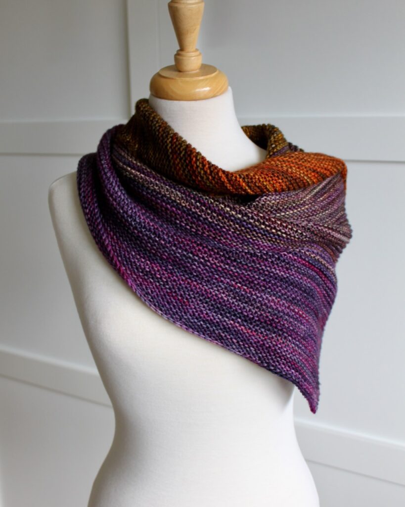 From Light To Luxe: My DK Blended Shawl - Leah Michelle Designs